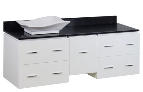 Click here for American Imaginations 60-In. W Vanity Set White Wh... prices