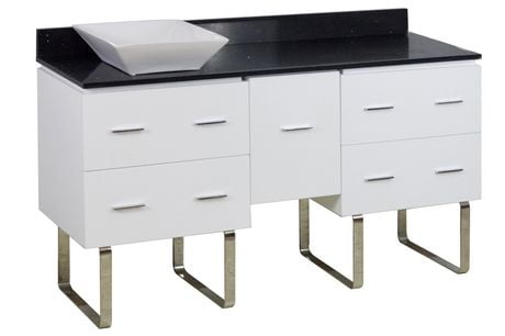 Click here for American Imaginations 60-In. W Vanity Set White Wh... prices
