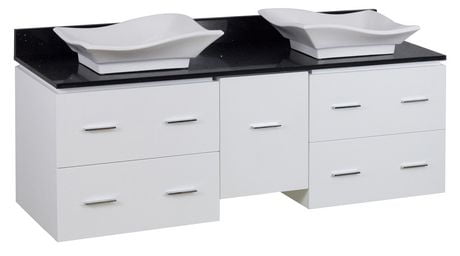 Click here for American Imaginations 60-In. W Vanity Set White Wh... prices