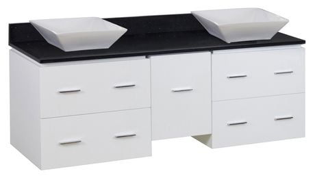 Click here for American Imaginations 60-In. W Vanity Set White Wh... prices