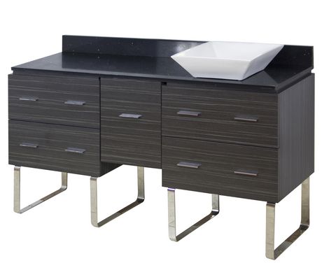 Click here for American Imaginations 60-In. W Vanity Set Grey Gre... prices