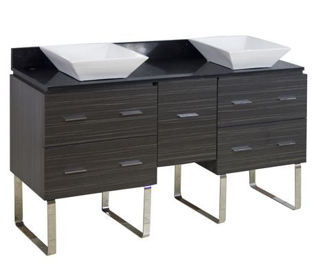 Click here for American Imaginations 60-In. W Vanity Set Grey Gre... prices