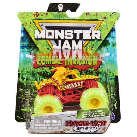 Monster Jam, Official Zombie Invasion Monster Mutt Rottweiler Die-Cast ...