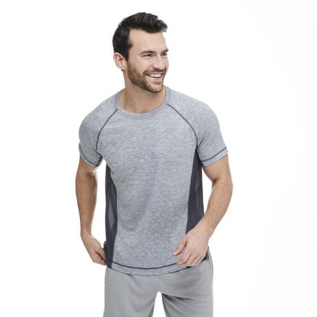 Click here for Athletic Works Mens Jacquard Performance Tee Grey... prices