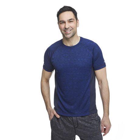 Click here for Athletic Works Mens Jacquard Performance Tee Blue... prices