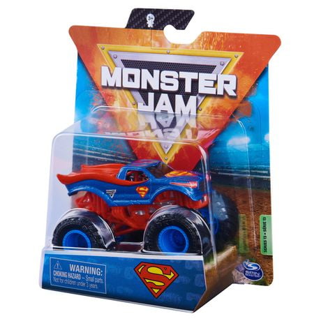 Monster Jam, Official Superman Monster Truck, Die-Cast Vehicle, Heroes ...