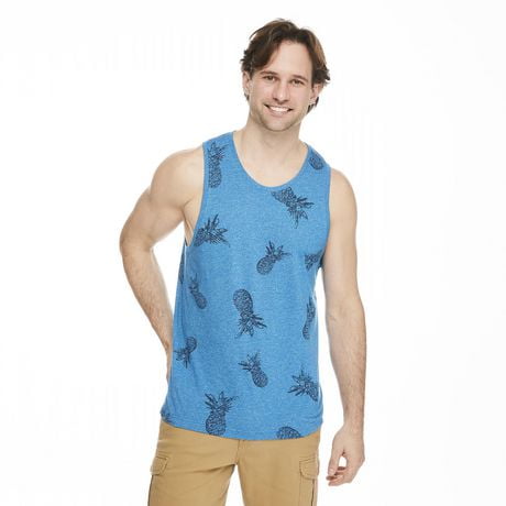 Click here for George Mens Melange Crew Neckline Muscle Tank Blue... prices
