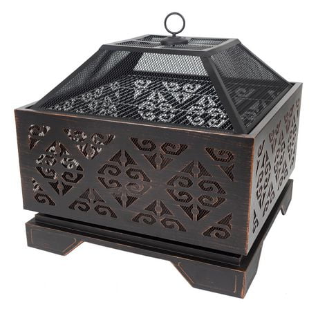 Click here for Pleasant Hearth 26 Inch Vienna Fire Pit Rubbed Bro... prices