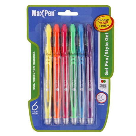 MaxPen 0.8 mm Gel Pens - Walmart.ca