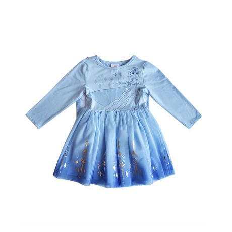Toddler Girls Elsa Magic Diamonds Long Sleeve Dress | Walmart Canada