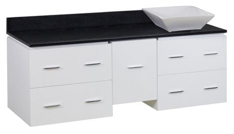 Click here for American Imaginations 60-In. W Vanity Set White Wh... prices