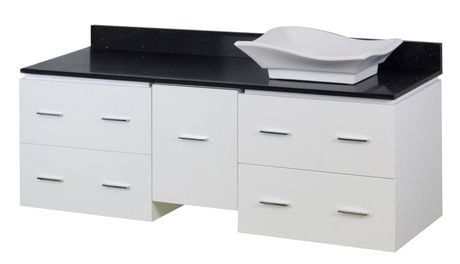 Click here for American Imaginations 60-In. W Vanity Set White Wh... prices