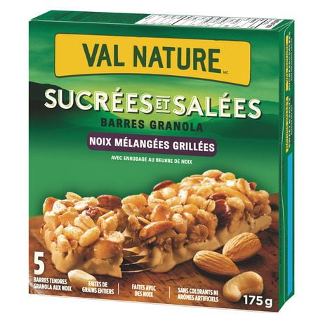 Barres tendres granola sucrées et salées aux noix mélangées grillées de ...