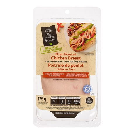 Your Fresh Market Naturally Oven Roasted Chicken Breast, 175 g - Walmart.ca