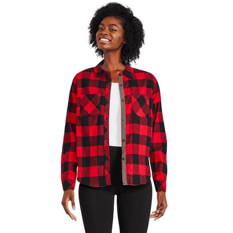 Canadiana Women's Flannel Shirt - Walmart.ca
