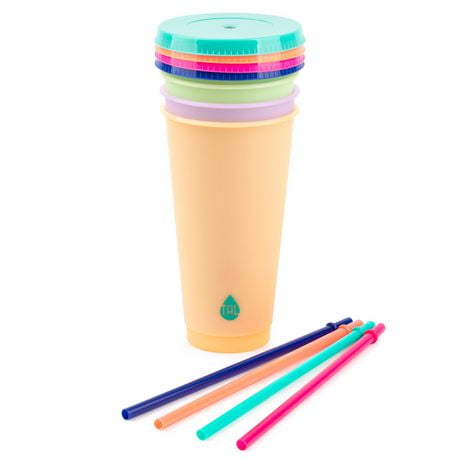 TAL Color Changing Cup and Straw Set 24 fl oz, Multi Color | Walmart Canada