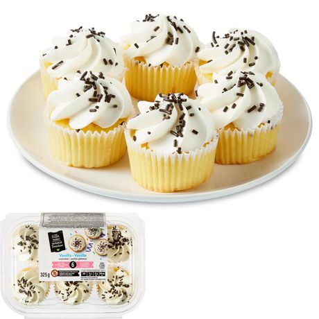 Your Fresh Market® Vanilla Cupcakes, Quantity – 325 grams - Walmart.ca