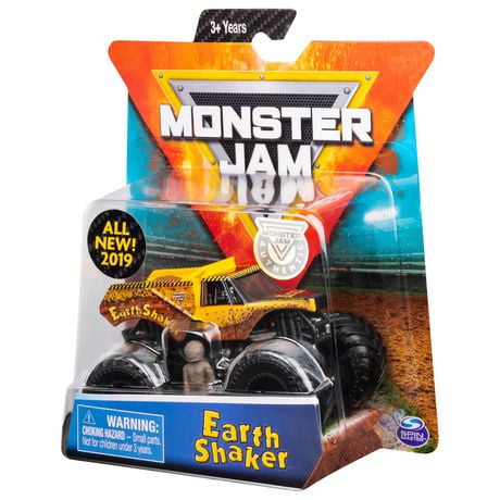 Monster Jam, Official Earth Shaker Monster Truck, Die-Cast Vehicle ...