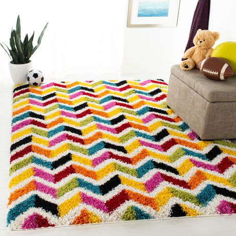 Click here for Safavieh Kids Shag Aletha Colorful Chevron Area Ru... prices