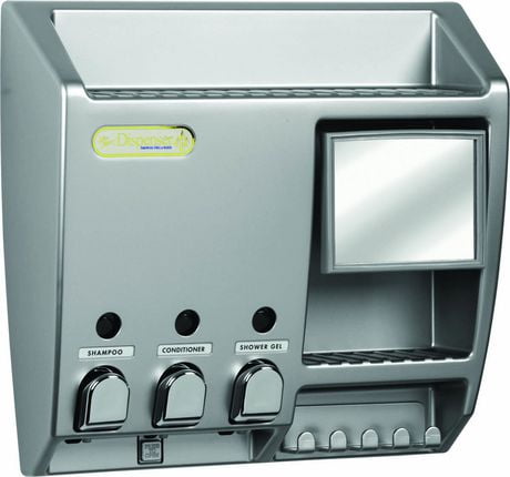 Ulti-Mate Dispenser III + Mirror (Satin Nickel) | Walmart Canada