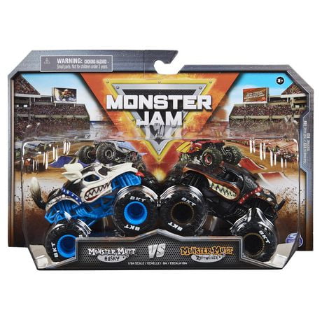 Monster Jam, Official Monster Mutt Rottweiler Vs. Monster Mutt Husky ...
