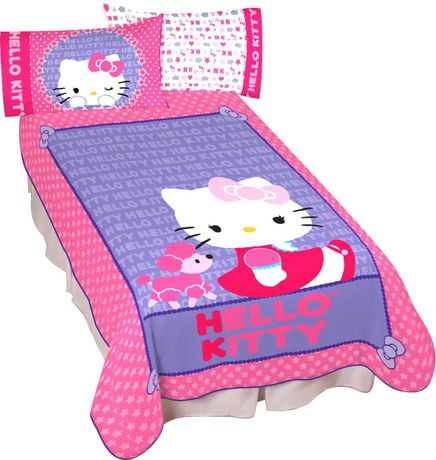Hello Kitty "Star for a day" Micro raschel Blanket | Walmart Canada