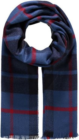 Click here for V. Fraas Mens Exploded Tartan Acrylic Wrap Scarf -... prices