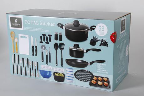 "Gibson Everyday Total Kitchen 59-Piece Cookware Combo Set" | Walmart ...