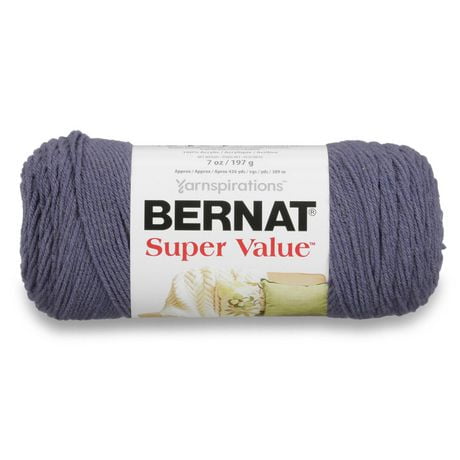 Click here for Bernat Super Value Yarn (197 G  7 Oz) Blue Heather prices