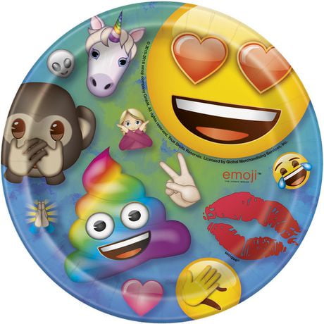 8 Emoji 7" Plates | Walmart Canada