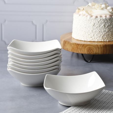 Click here for Gibson Home Zen Buffetware 8-Piece White Bowl Set... prices
