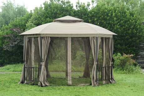Sunjoy Replacement Canopy & Sunshade Tent for 10x12 Ft Octagon Gazebo ...