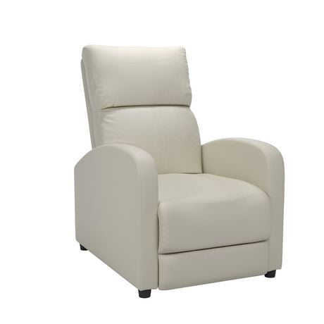 Click here for Corliving Moor Bonded Leather Recliner White prices