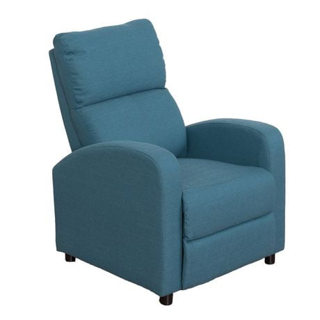 Click here for Corliving Moor Linen Fabric Recliner Blue prices