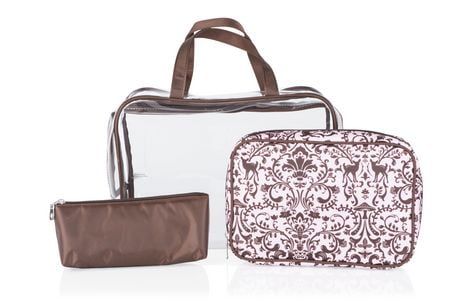 Conair Modella Animal Baroque 3-Piece Weekender Cosmetic Bag Set ...