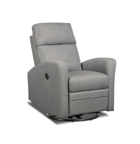 Click here for Topline Home Furnishings Grey Power Swivel Recline... prices