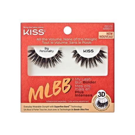 KISS MLBB - 3D Big Personality - 1 Pair, 3-dimensional lashes - Walmart.ca