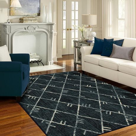 Click here for Hometrends Hivji Navy Area Rug  5 X 7 Blue 5 Ft X... prices