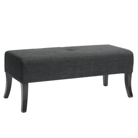 Click here for Corliving Antonio 46 Wide Bench In Dark Grey Fabri... prices