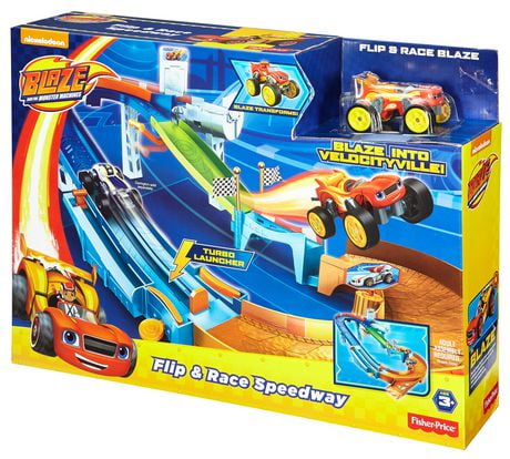 Fisher-Price Nickelodeon Blaze and the Monster Machines Flip & Race ...