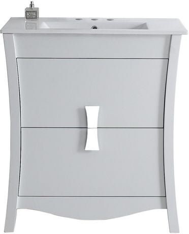 Click here for American Imaginations 30-In. W Vanity Set White Wh... prices