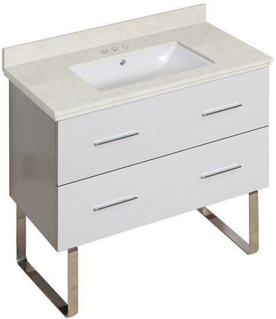 Click here for American Imaginations 36-In. W Vanity Set White Wh... prices