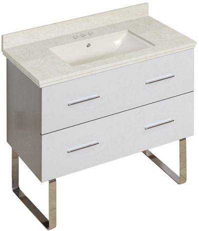 Click here for American Imaginations 36-In. W Vanity Set White Wh... prices