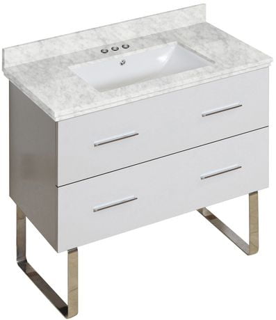 Click here for American Imaginations 36-In. W Vanity Set White Wh... prices