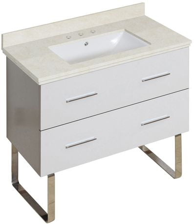 Click here for American Imaginations 36-In. W Vanity Set White Wh... prices