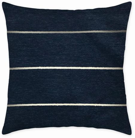 Click here for Hometrends Chico Stripe Decorative Pillow Navy 18... prices