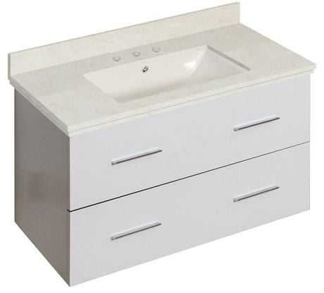 Click here for American Imaginations 36-In. W Vanity Set White Wh... prices