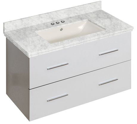 Click here for American Imaginations 36-In. W Vanity Set White Wh... prices