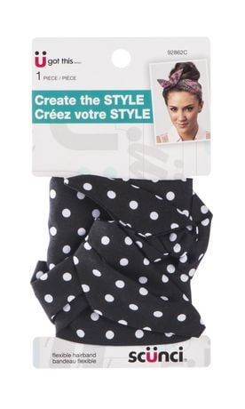 Click here for Scunci Flexible Fashion Headwrap Black One Size prices