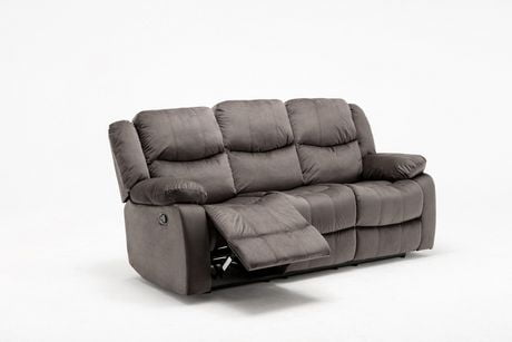 Topline Home Furnishings Grey Reclining Sofa | Walmart Canada